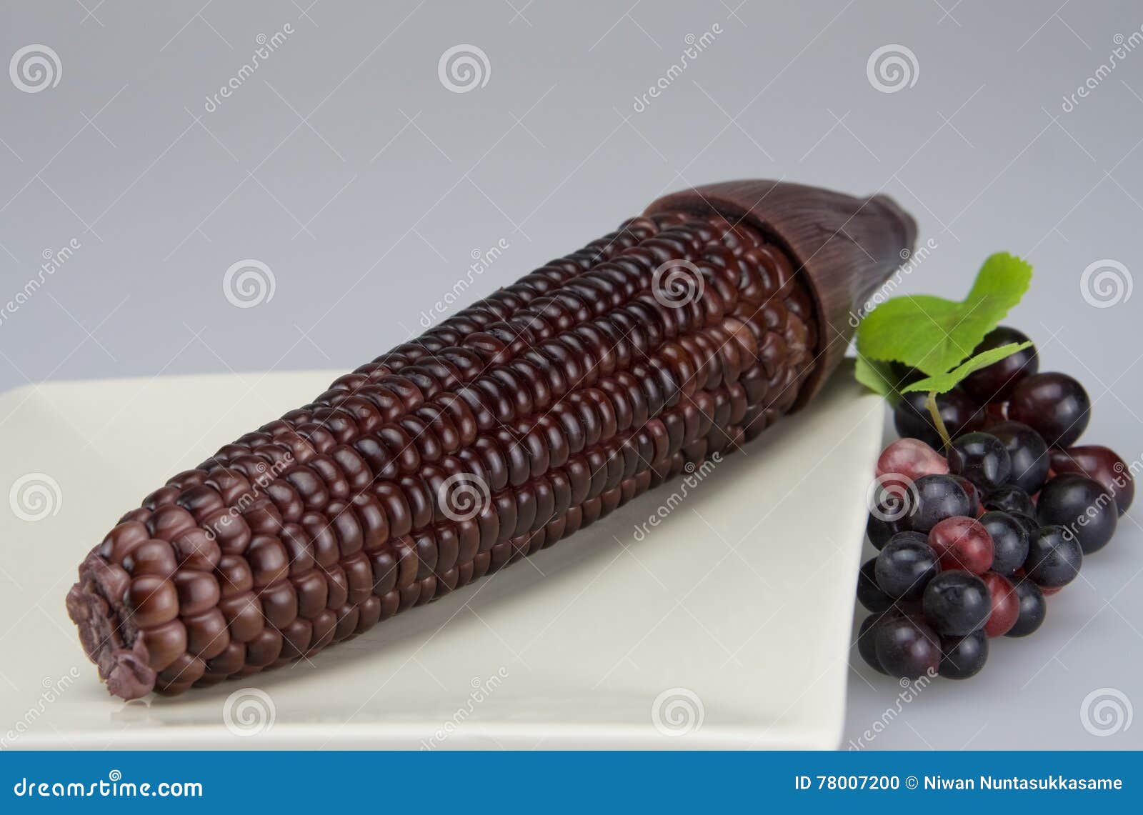 Purple corn in plate stock photo. Image of autumn, natural - 78007200