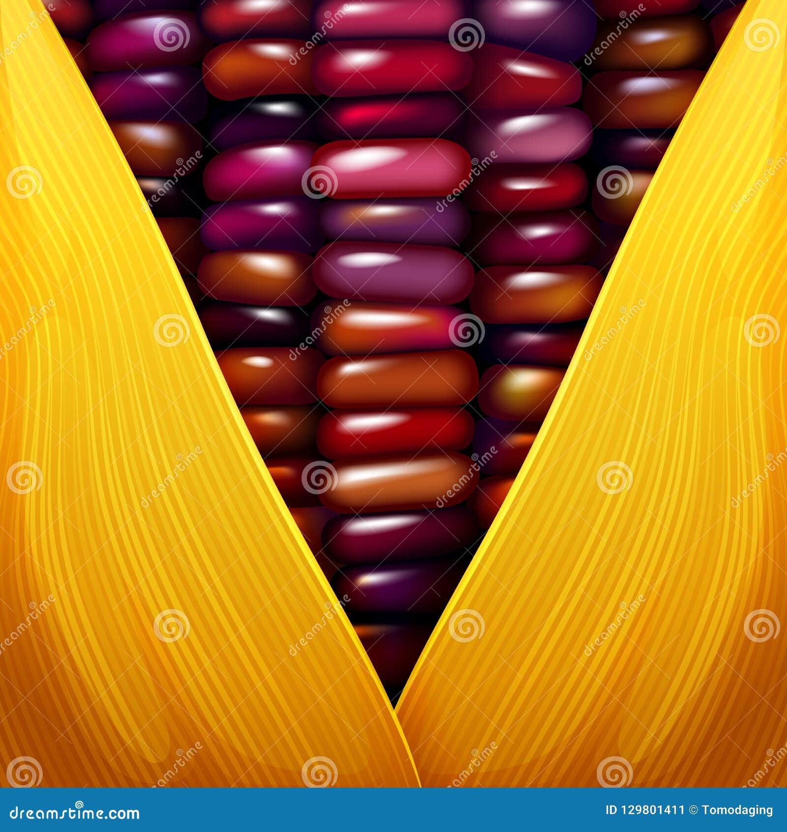 Purple Corn Seed Texture Closeup Stock Vector - Illustration of meal ...