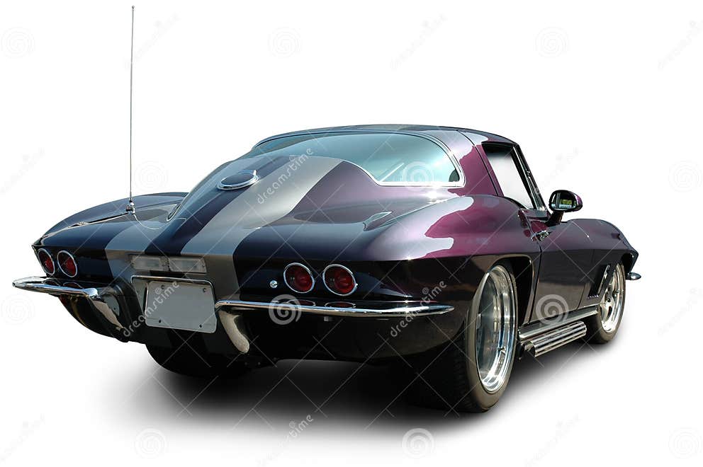 Purple Corvette Stingray stock photo. Image of drag, 1967 - 6880146