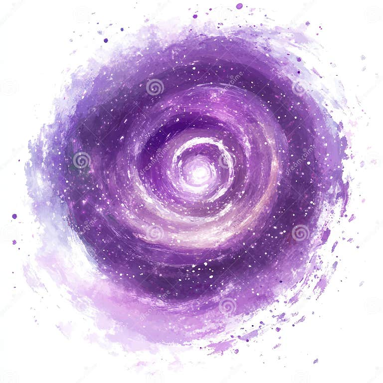Purple Cosmic Void Empty Abstract. Purple Space Circle of Effect ...