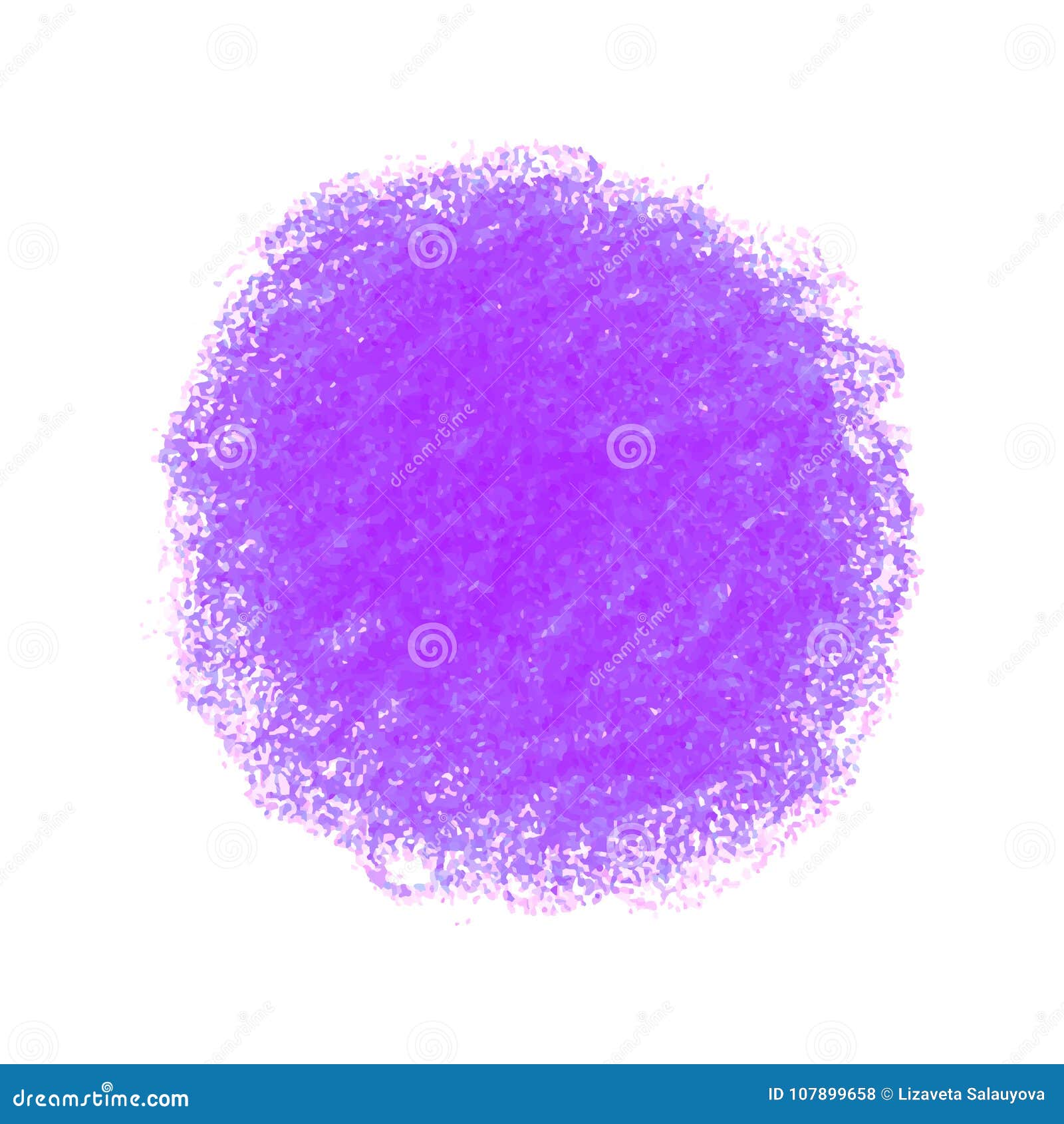 Purple Crayon Scribble Texture Stain Isolated on White Background Stock ...