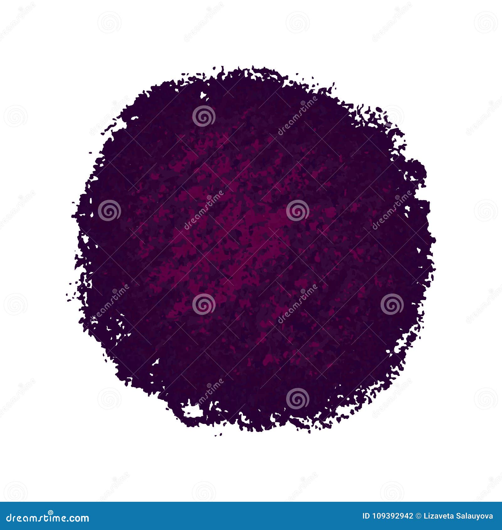 Purple Crayon Scribble Texture Stain Isolated on White Background Stock ...