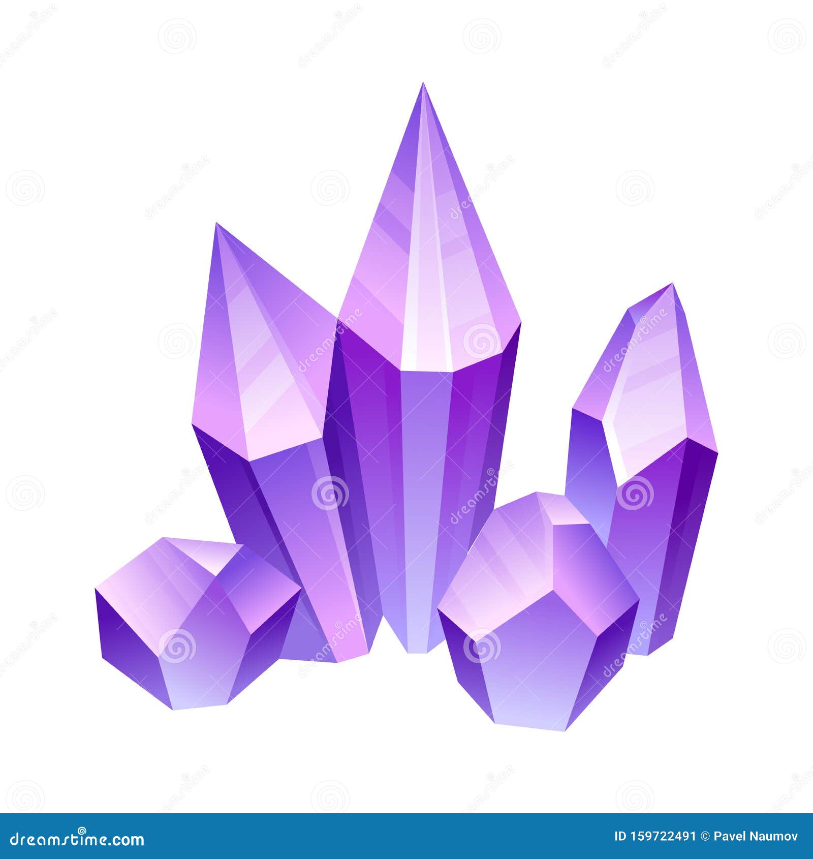Purple Crystals Background