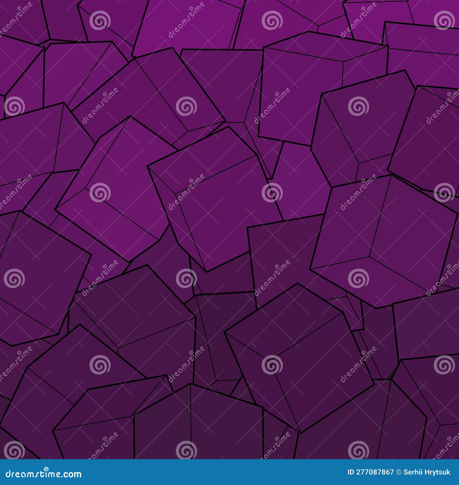 Purple Cube. Abstract Template for Presentation. Eps 10 Stock Vector ...