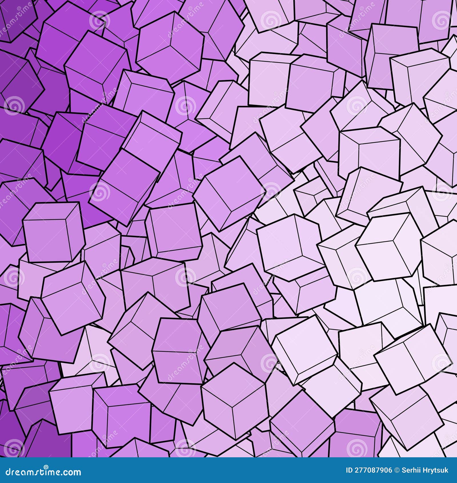 Purple Cube. Abstract Template for Presentation. Eps 10 Stock ...