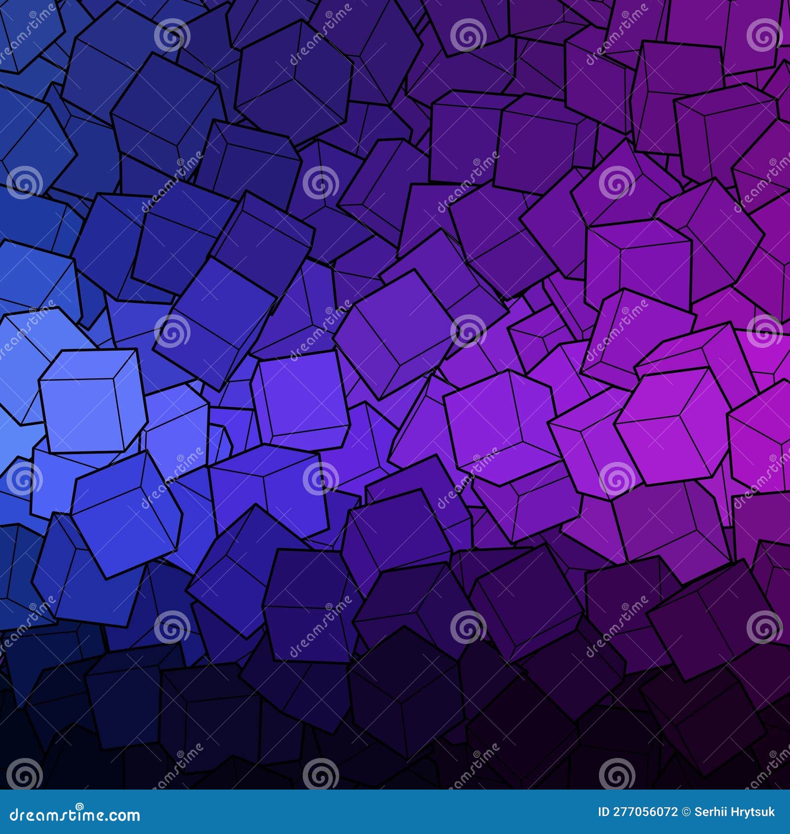 Purple Cube. Abstract Template for Presentation. Eps 10 Stock Vector ...