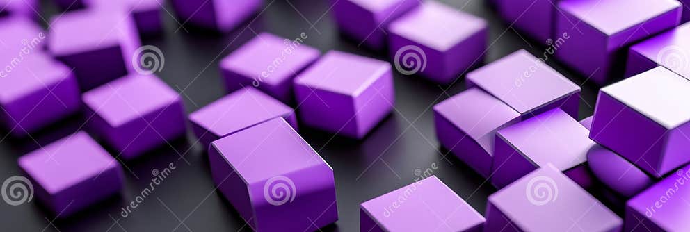 Purple Cubes Abstract Background Abstract Image of Purple Cubes ...