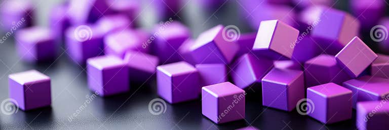 Purple Cubes Abstract Background Abstract Image of Purple Cubes ...