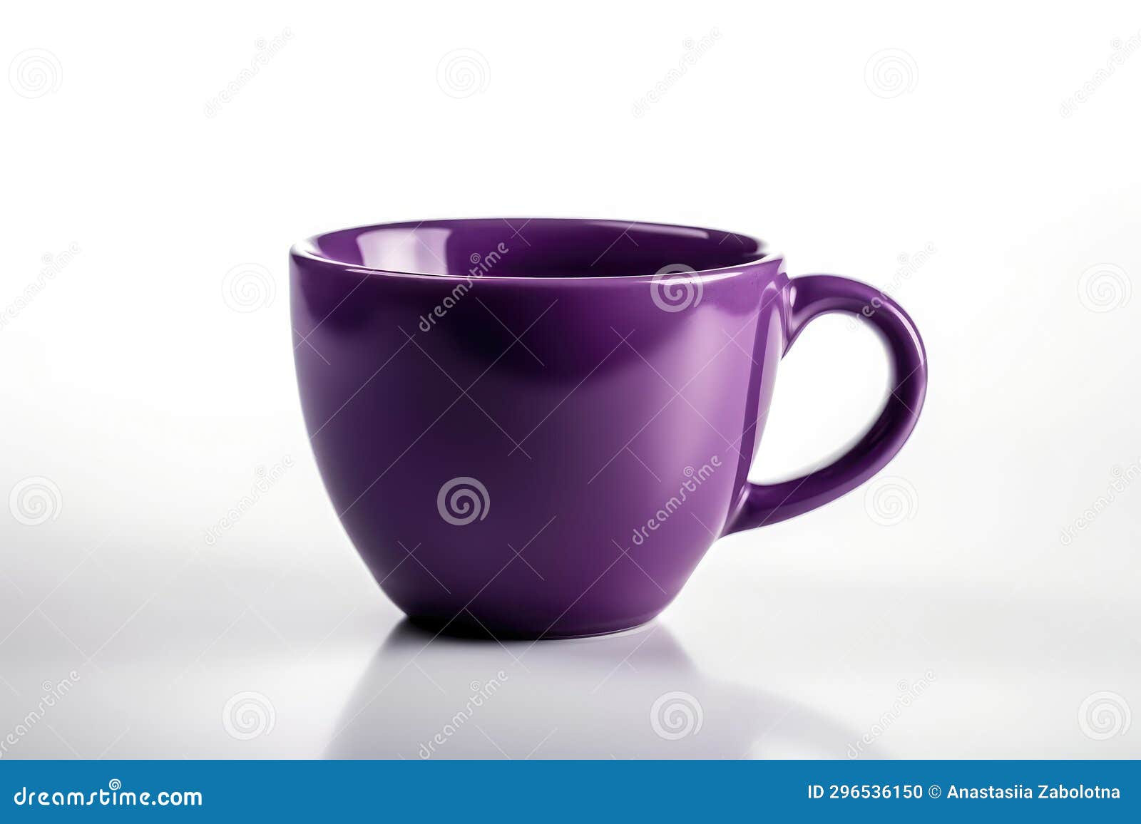 Purple Cup on White Background. Generative AI Stock Illustration ...