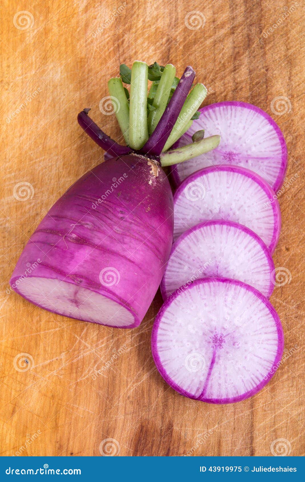 Purple Daikon Radish Cross Sections Royalty-Free Stock Photo ...