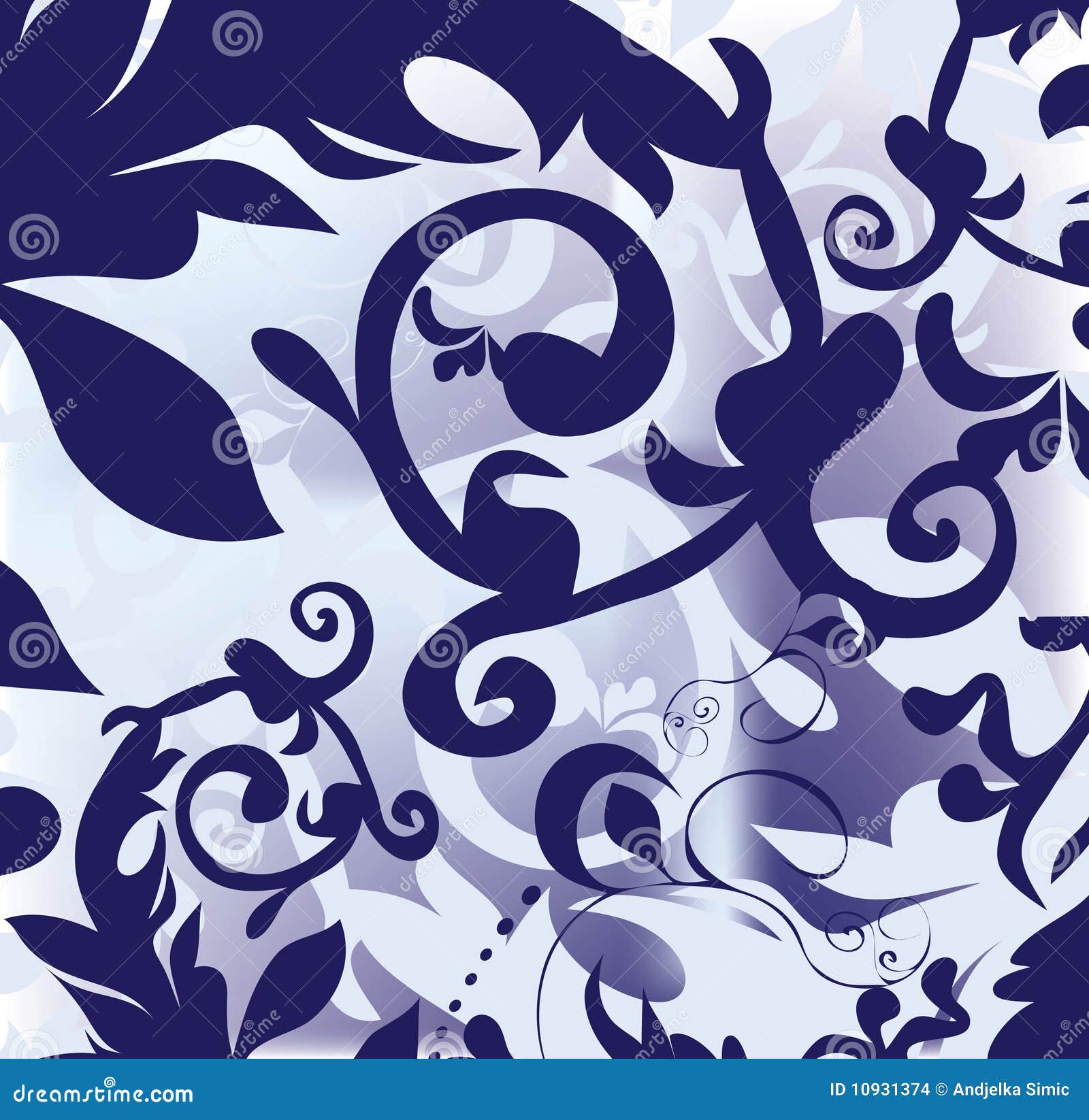 Purple decorative design stock vector. Illustration of blossom - 10931374