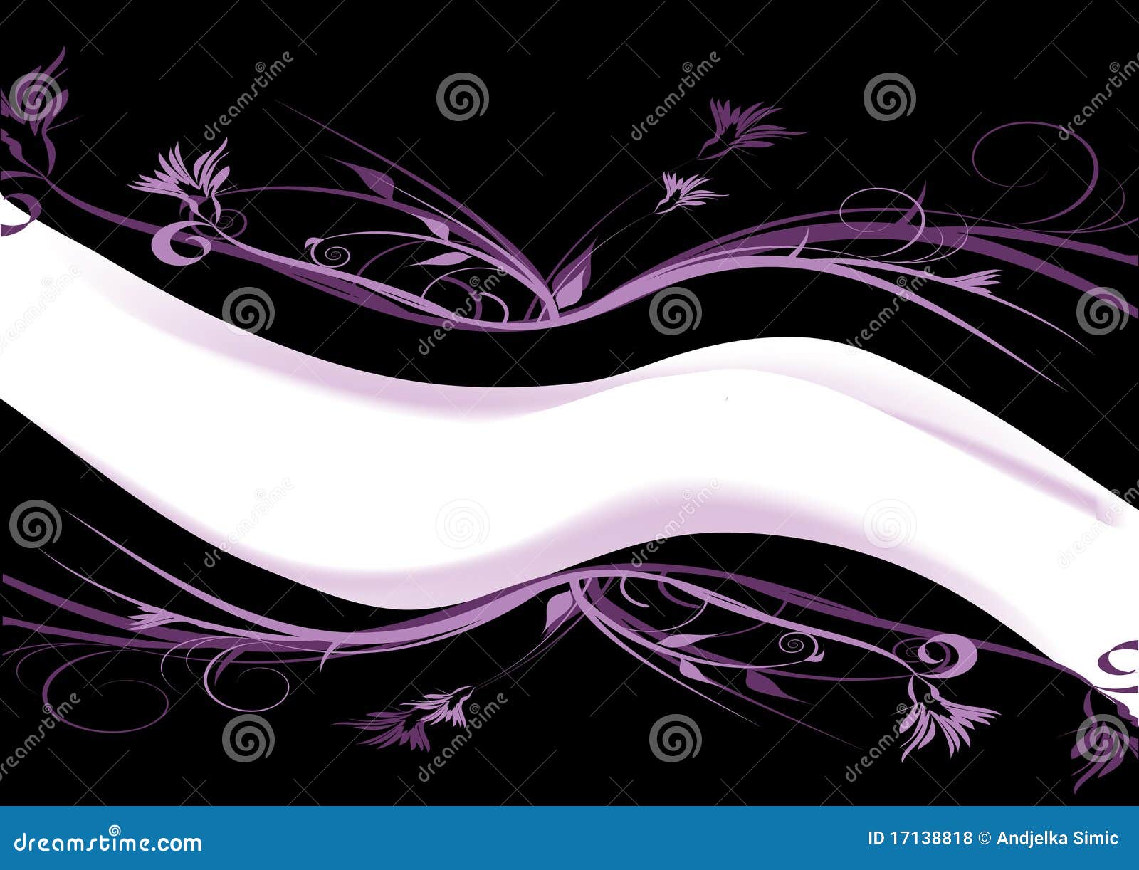 Purple decorative design stock vector. Illustration of abstract - 17138818