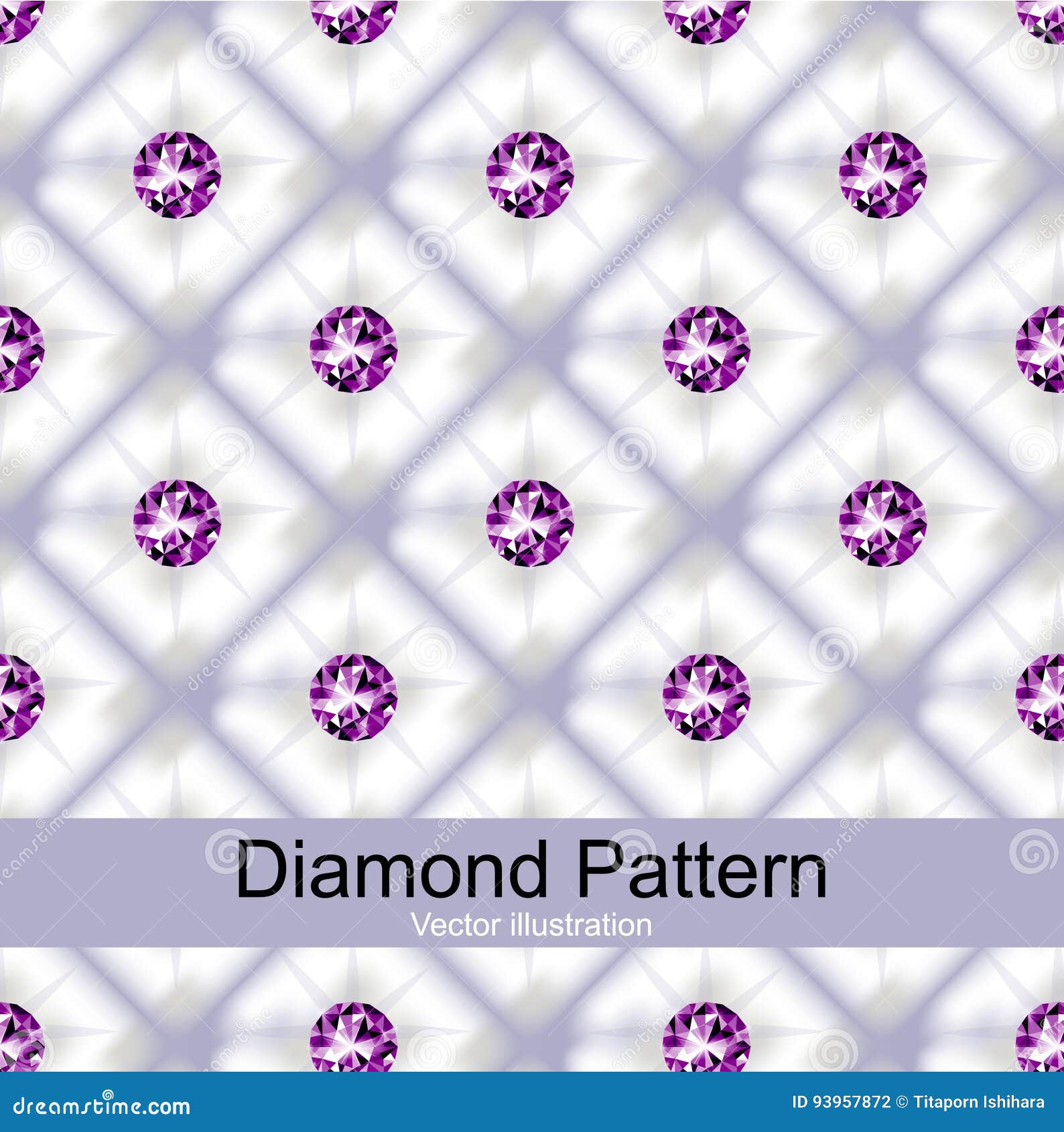 Purple Diamond Pattern Vector Stock Vector - Illustration of diamond ...
