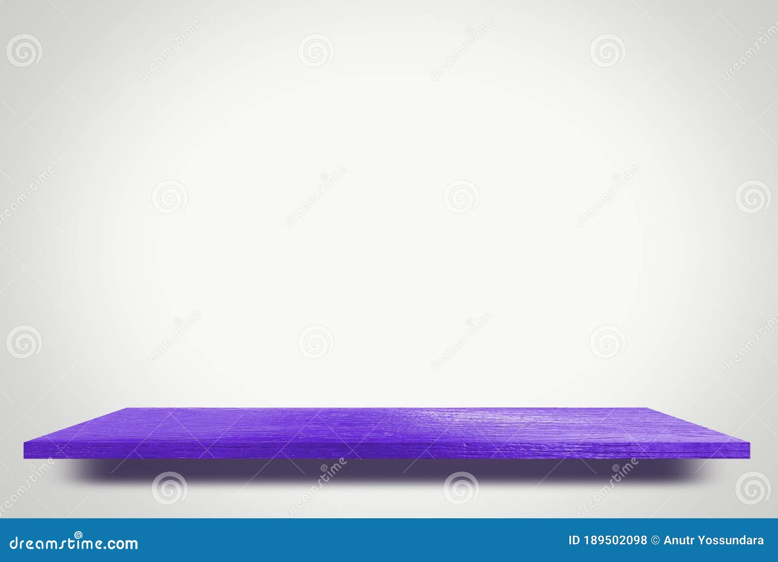 Purple Display Shelf Table Counter with Copy Space for Advertising ...