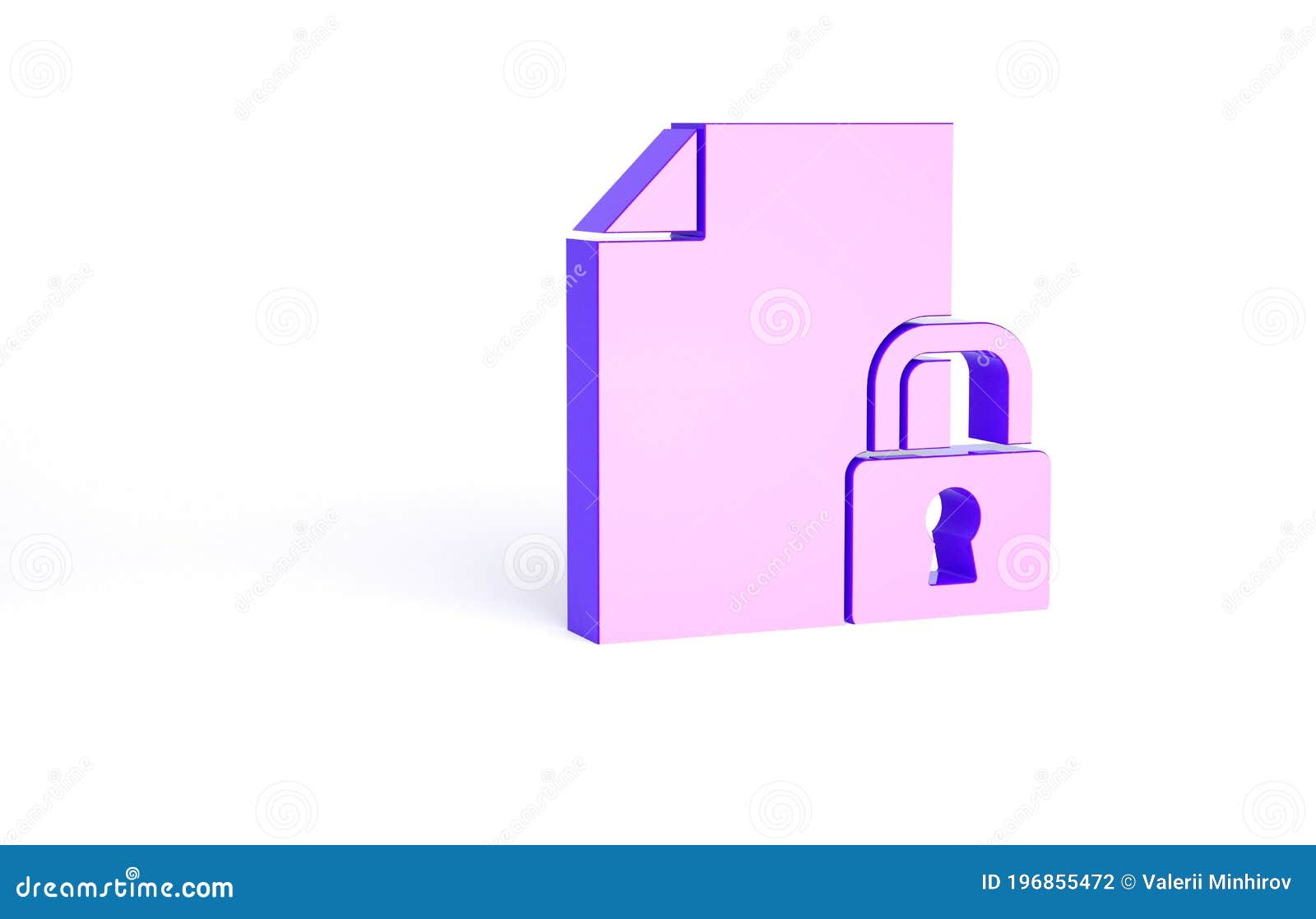 Purple Document Folder Icon Isolated On Yellow Background. Accounting ...