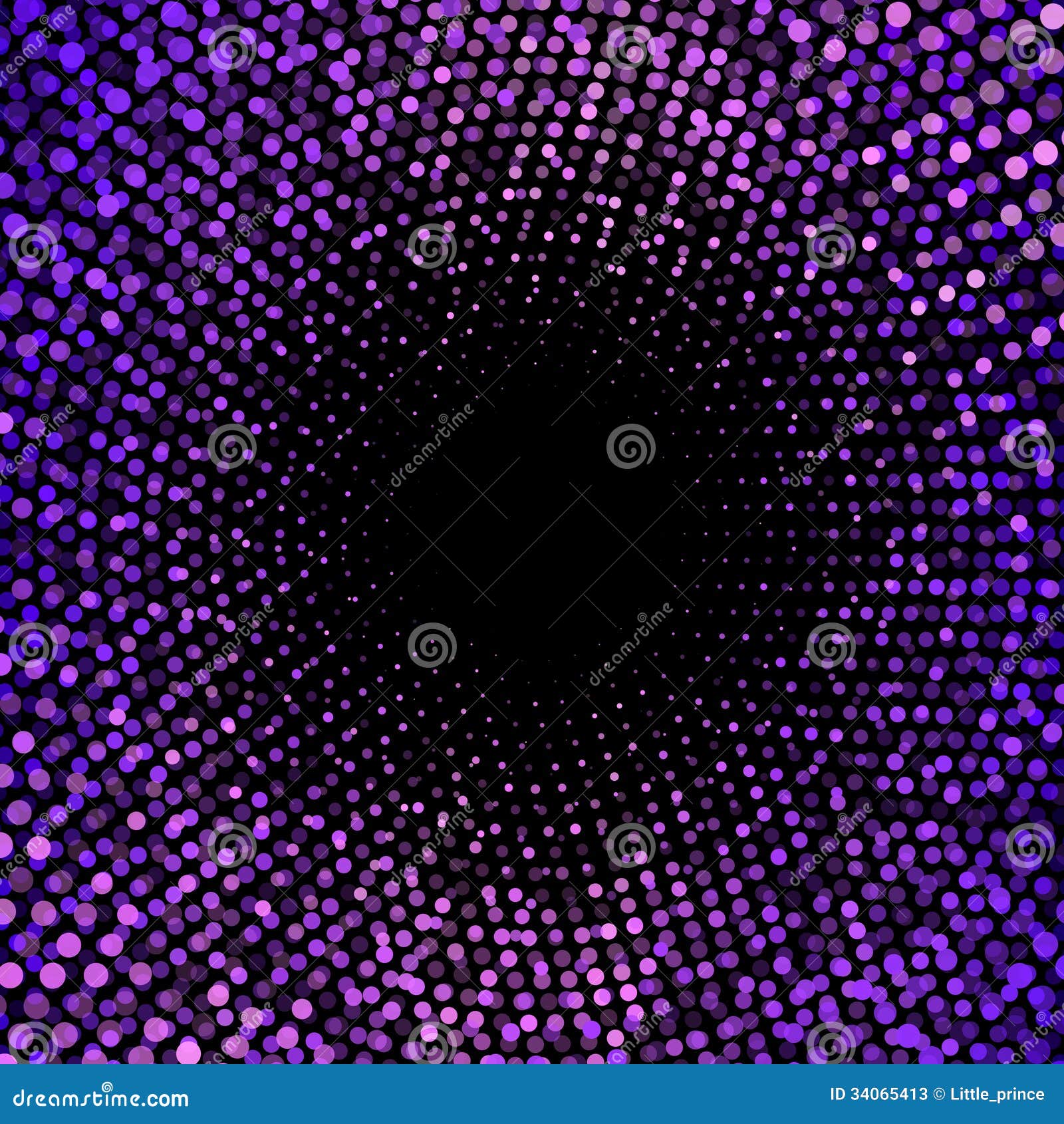 Purple Dots on Abstract Black Background Stock Vector - Illustration of ...