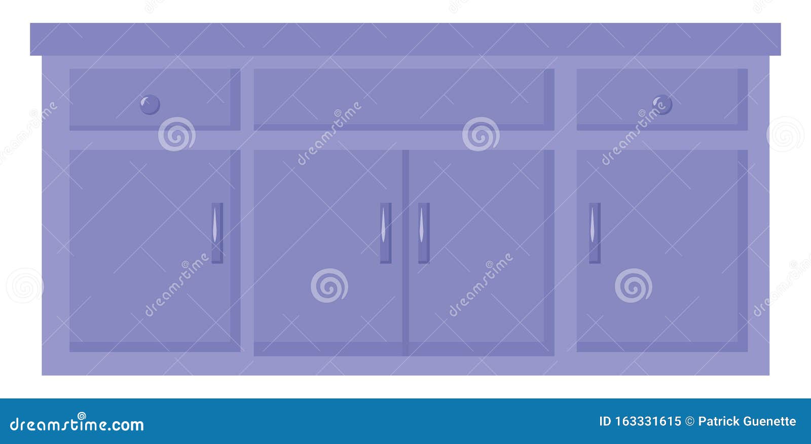 Purple Drawers, Illustration, Vector Stock Illustration - Illustration ...