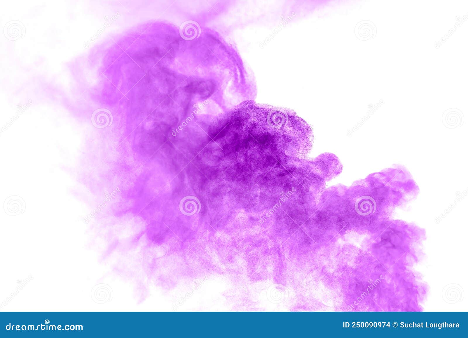 Purple Dust Powder Explosion. Stock Photo - Image of explosion ...