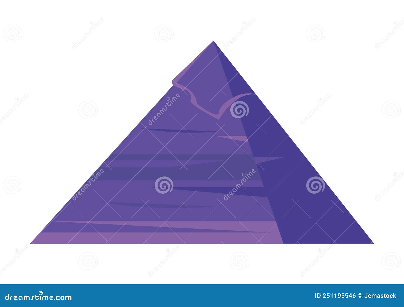 Purple egyptian pyramid stock illustration. Illustration of african ...
