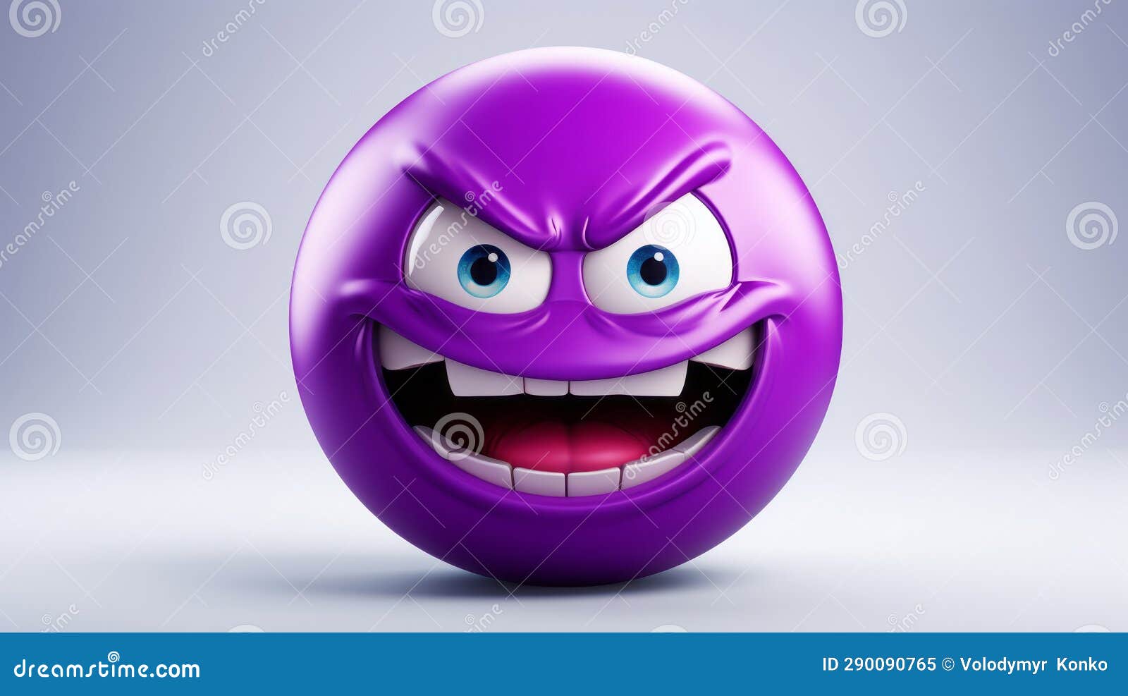 A Purple Emoji with a Smiling Face. Generative Ai Stock Image - Image ...