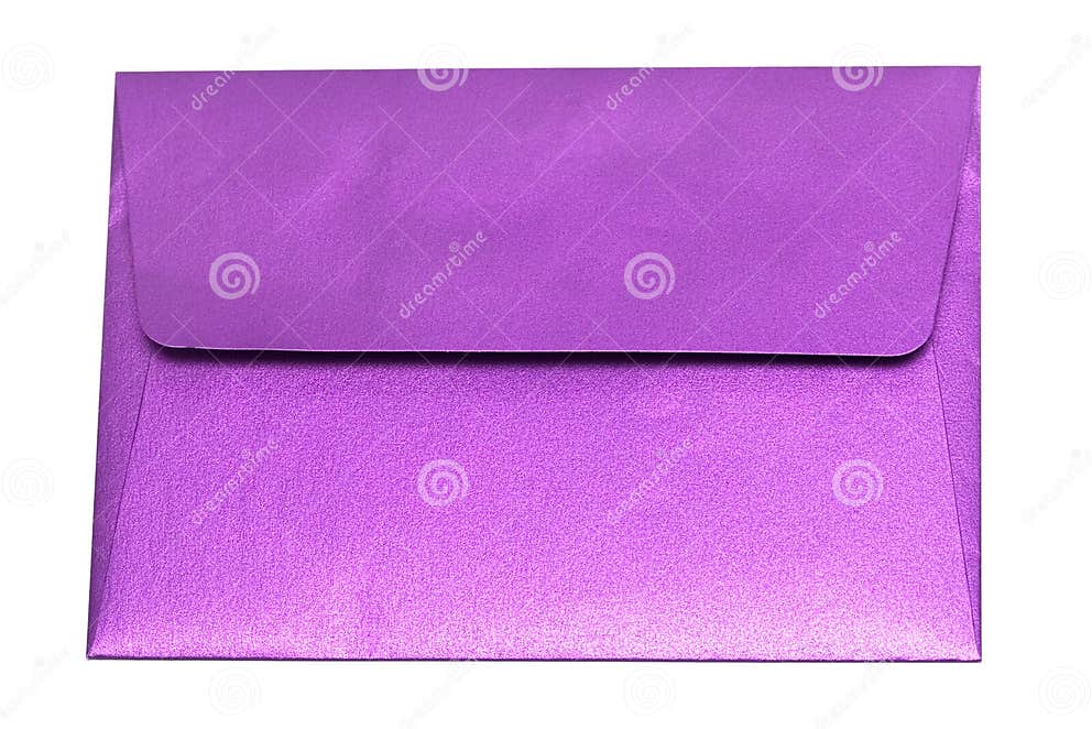Purple envelope stock photo. Image of correspondence, congratulations ...