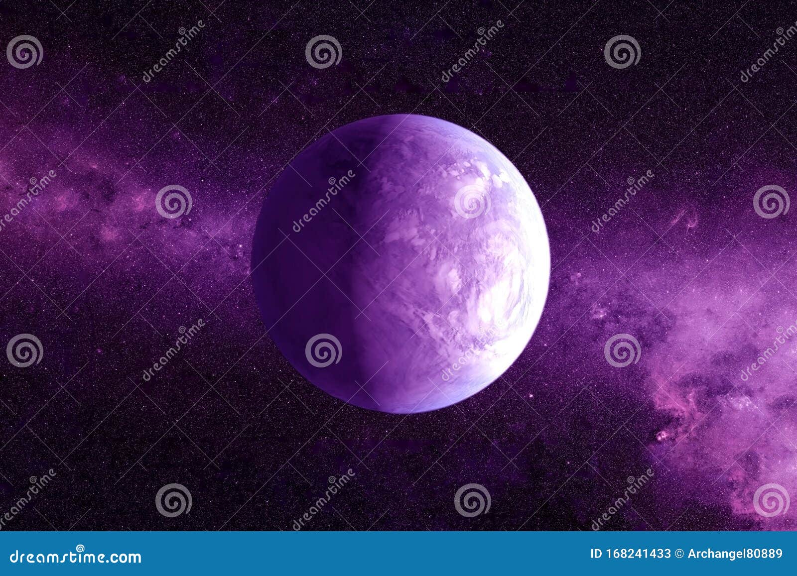 Purple Exoplanet in Deep Space. Elements of this Image Furnished by ...