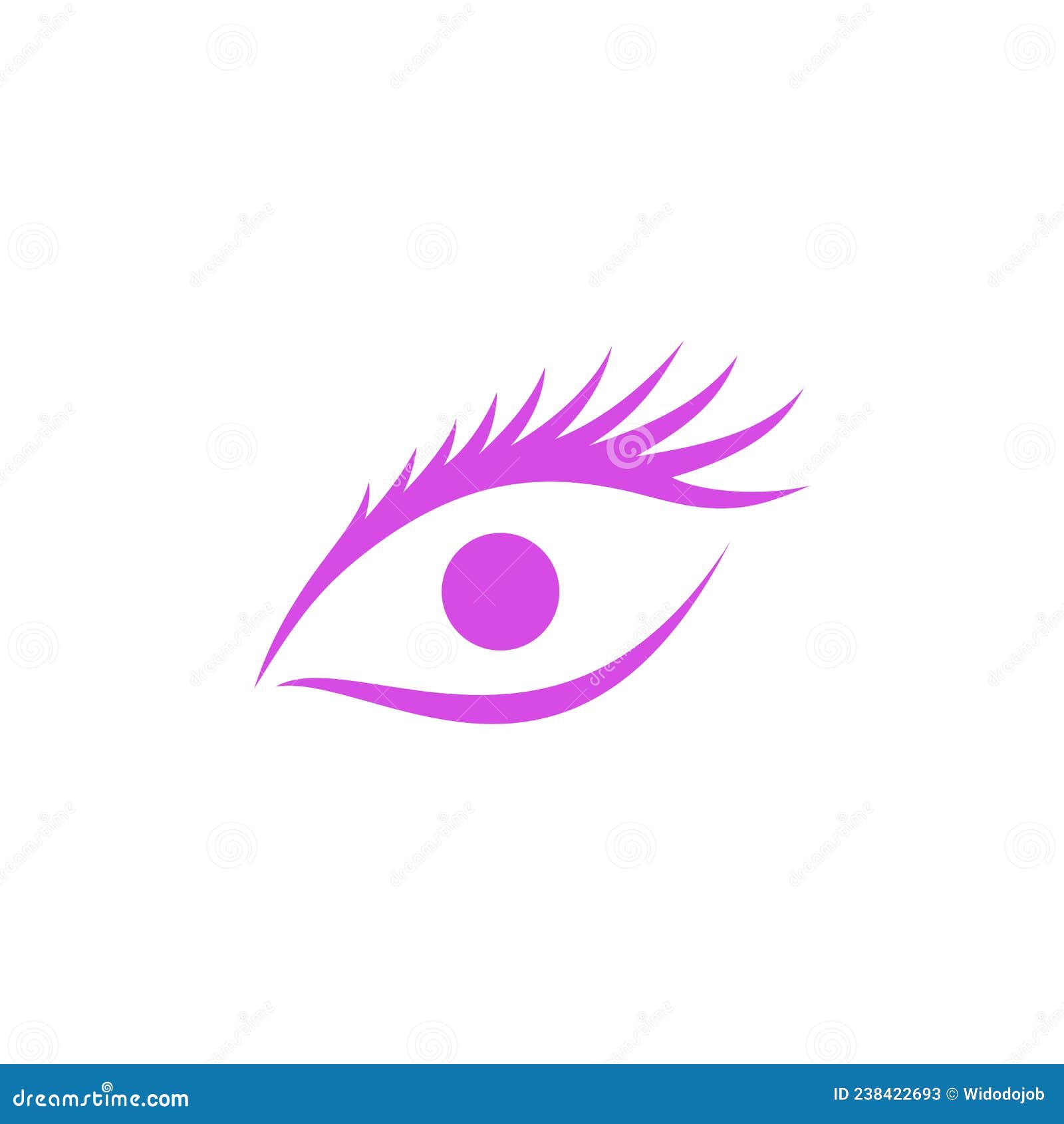 Purple Eye Eyebrow Logo Design Vector Stock Vector - Illustration of ...