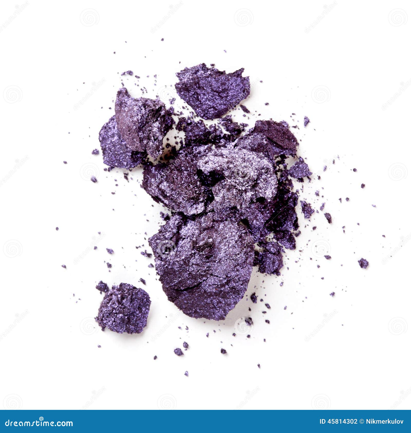 Purple eye shadow stock photo. Image of color, broken - 45814302