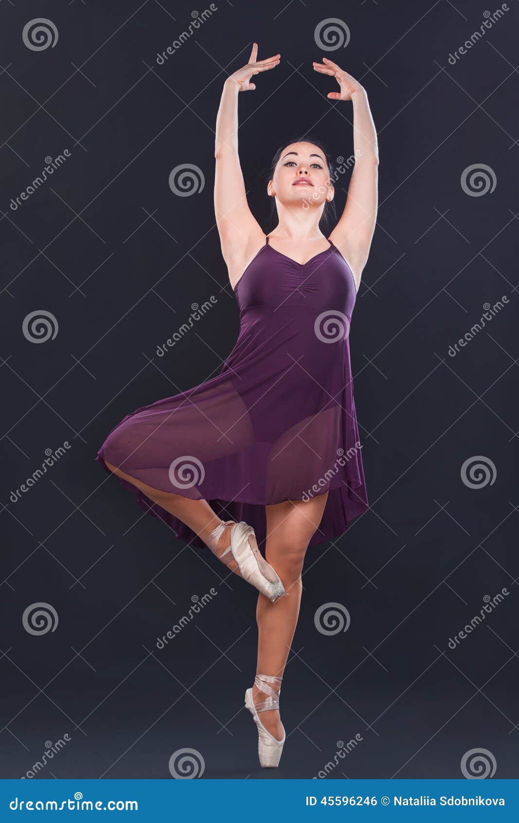 Purple stock photo. Image of elegance, acrobat, motion - 45596246