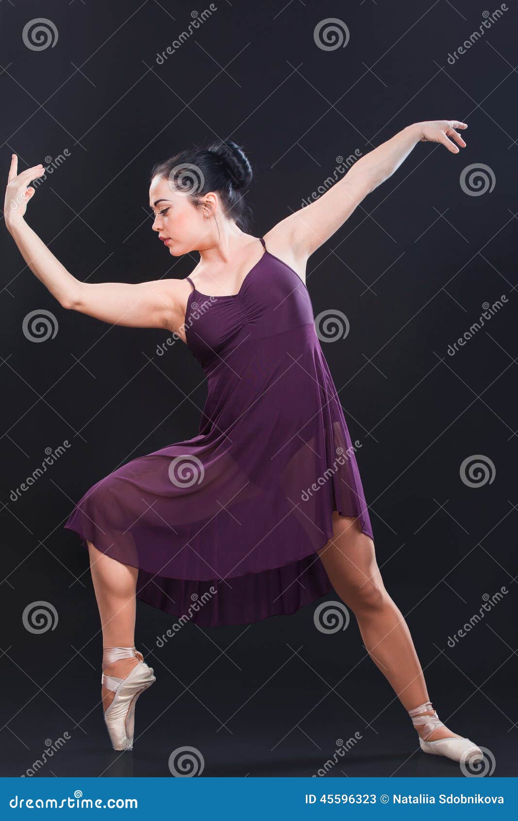 Purple stock image. Image of dance, elegance, balance - 45596323
