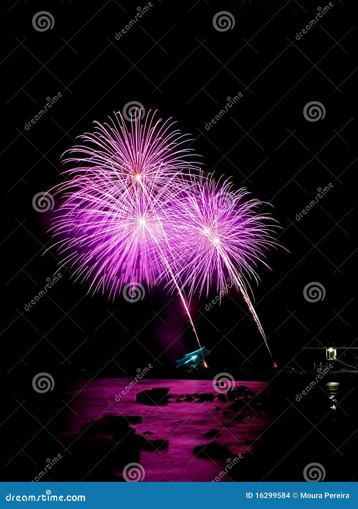 Purple fireworks stock photo. Image of glowing, colorful - 16299584