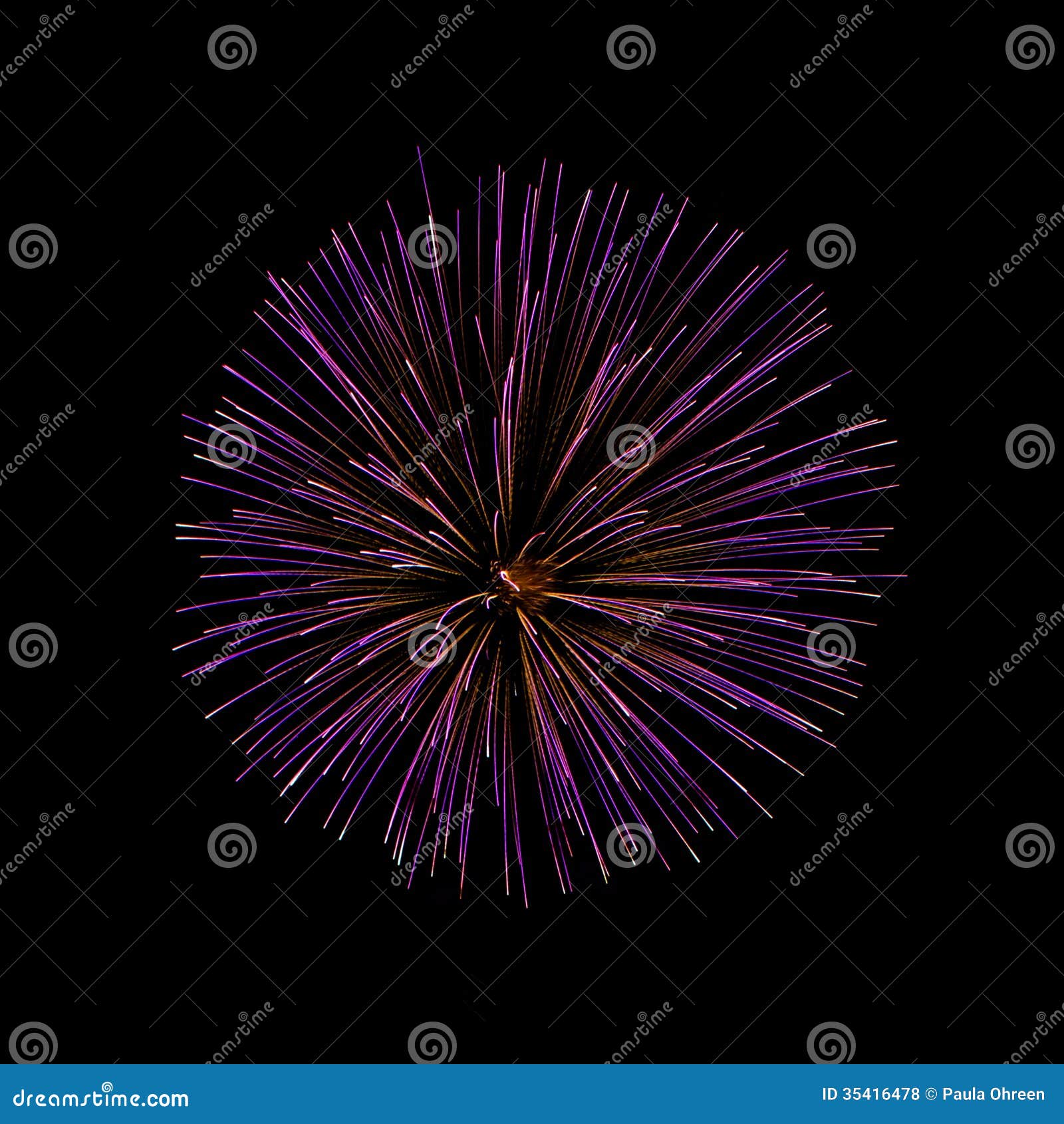 Purple Fireworks stock photo. Image of fourth, celebrations - 35416478