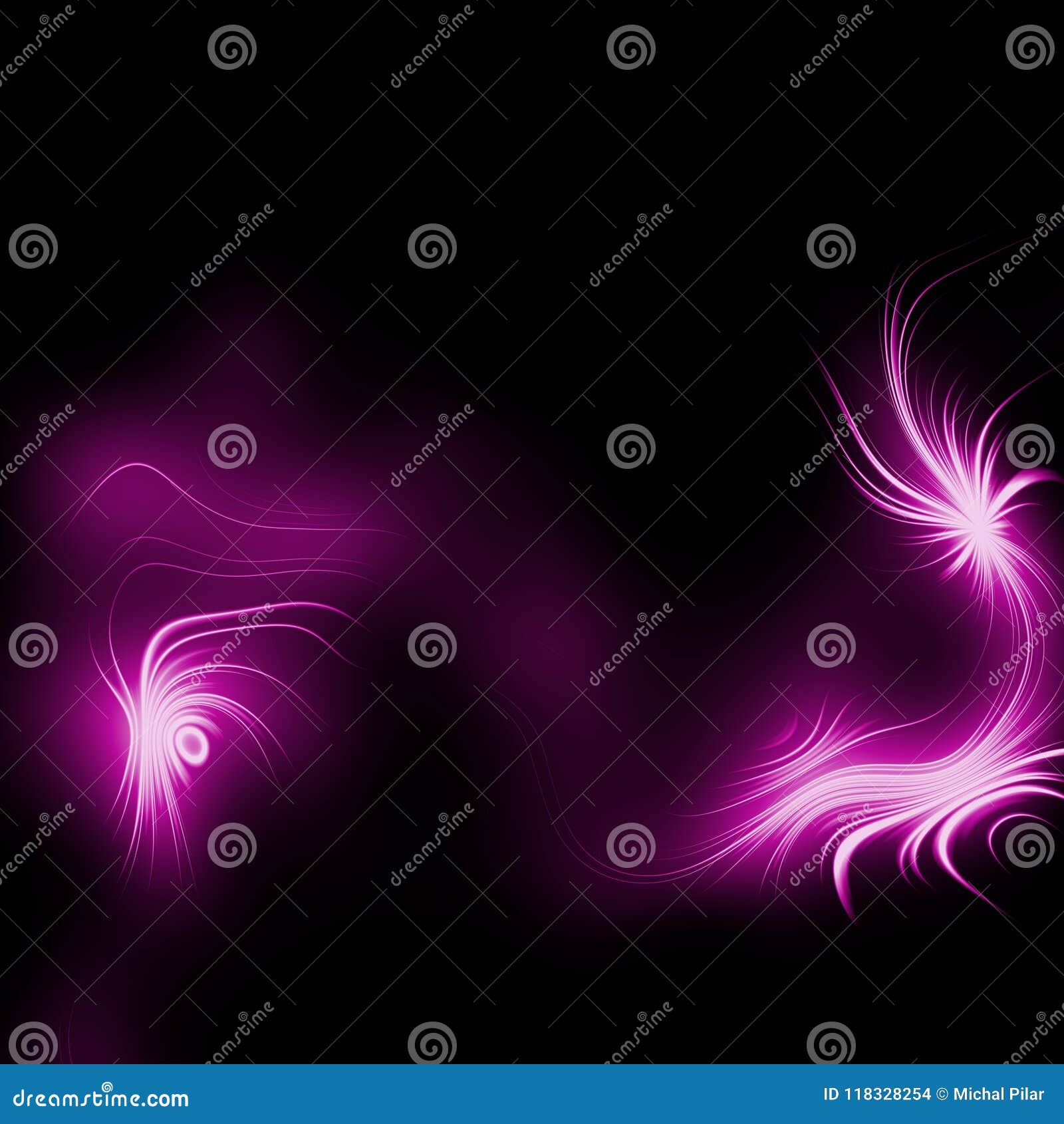 Purple Flash With Rays And Spotlight. Realistic Light Glare, High Loth ...