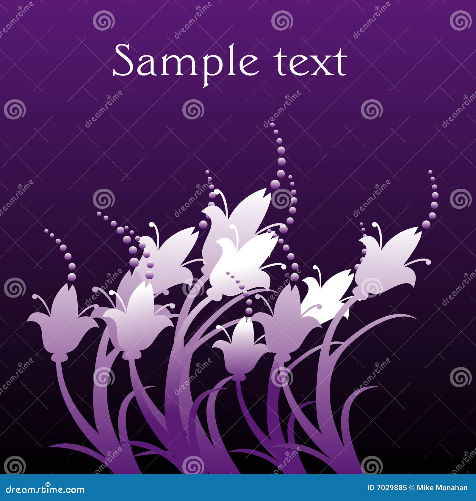 Purple floral background stock vector. Illustration of delicate - 7029885