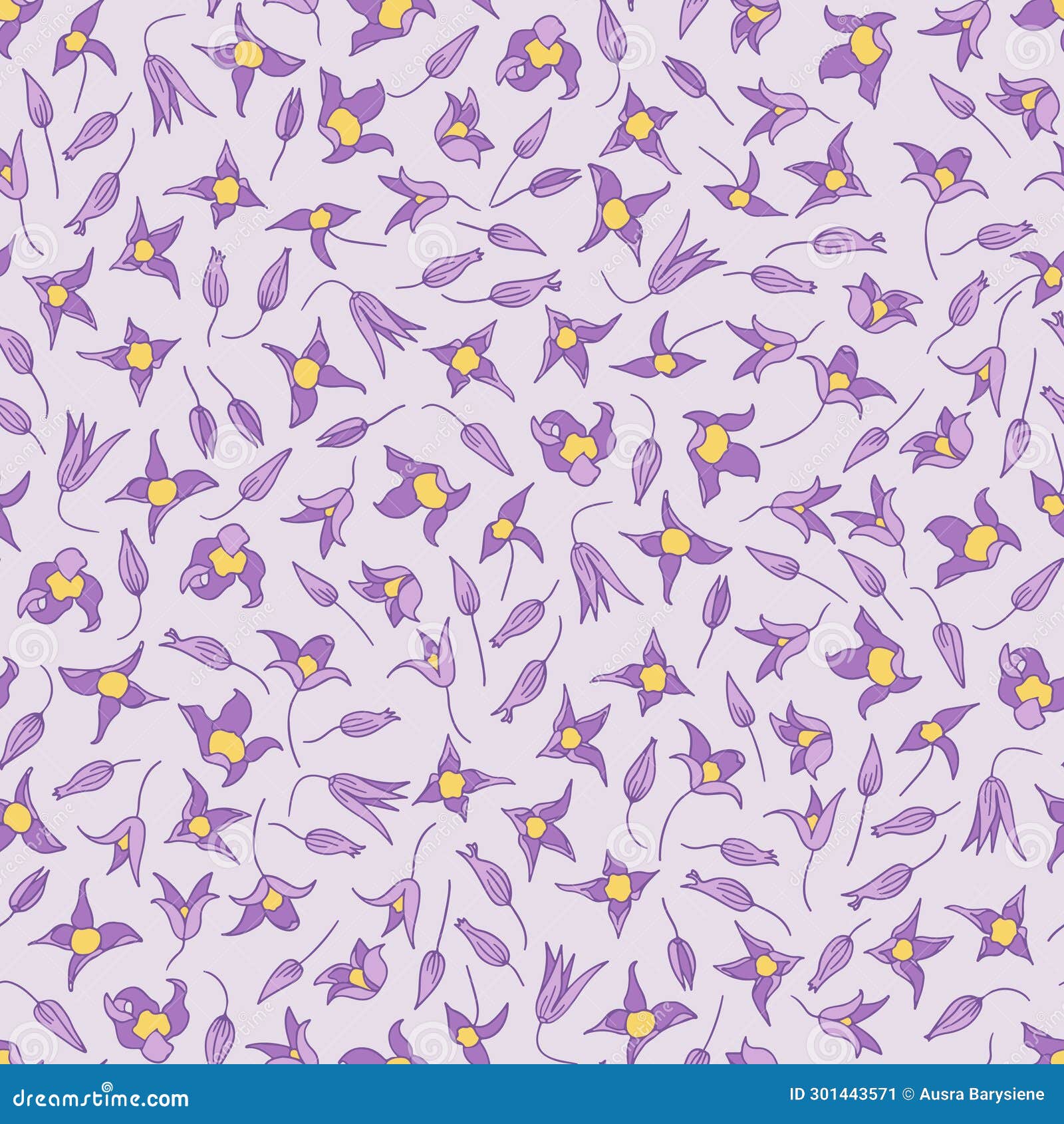 Purple Floral Pattern with Small Purple Flowers in the Background ...