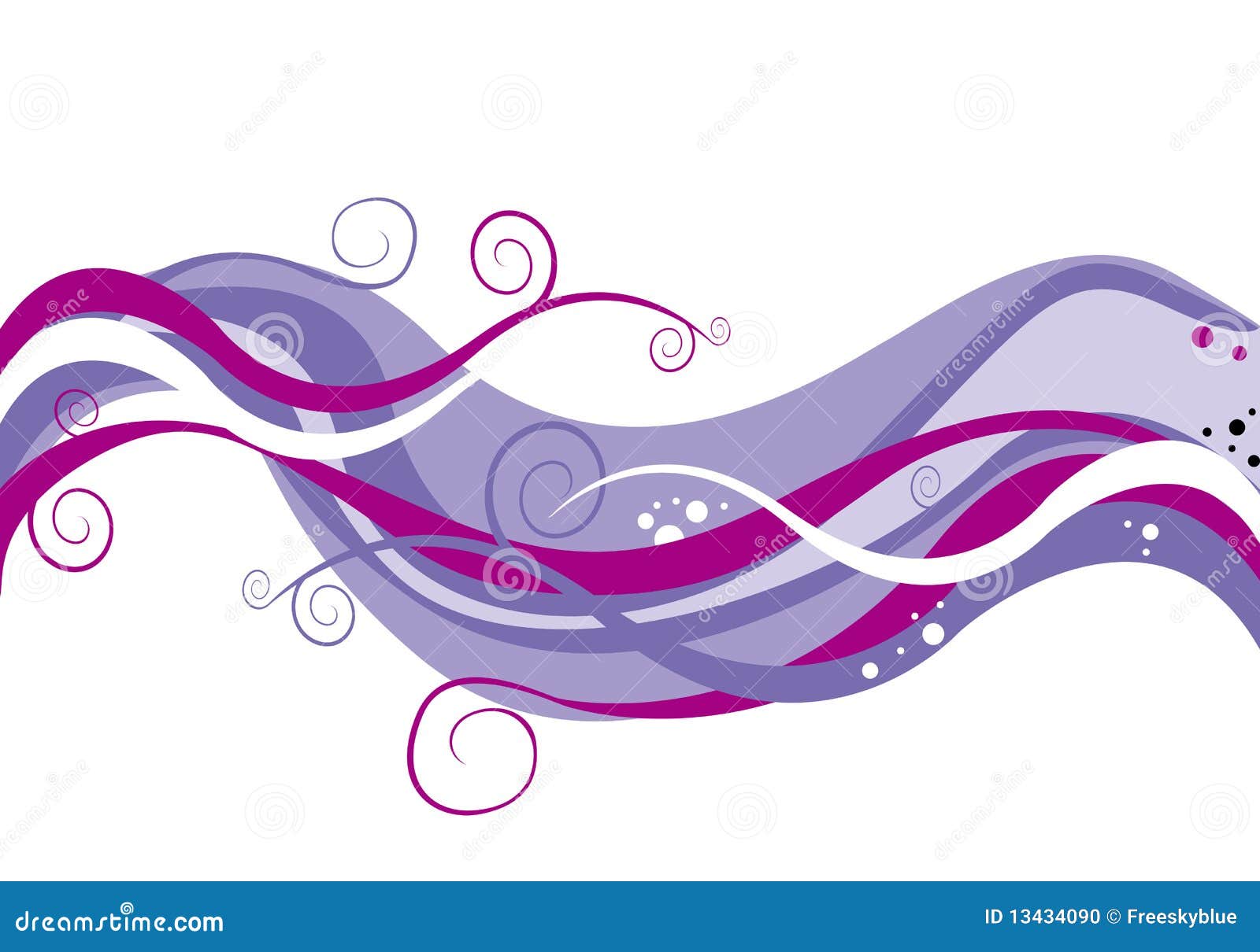 Purple Flower and Curve Background Stock Illustration - Illustration of ...
