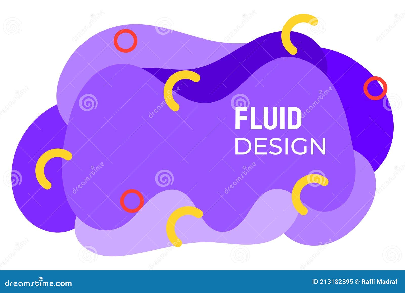 Purple Fluid Design with a Nice Half Circle Line Stock Vector ...