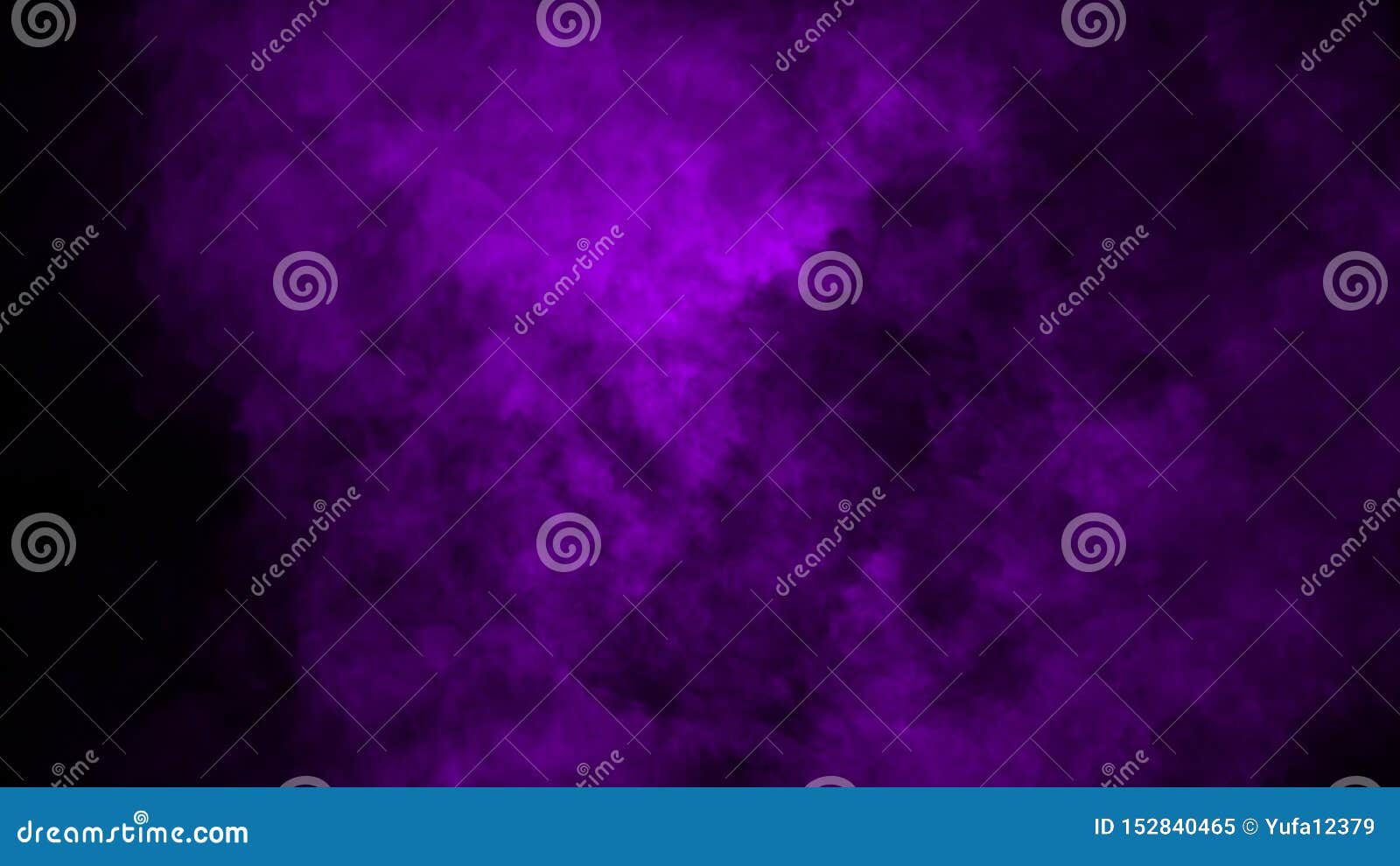 Purple Fog and Mist Effect on Isolated Black Background for Text or ...