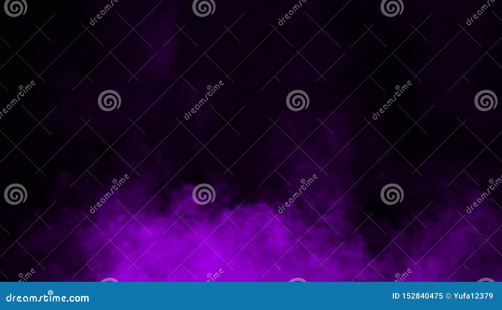 Purple Fog and Mist Effect on Isolated Black Background for Text or ...