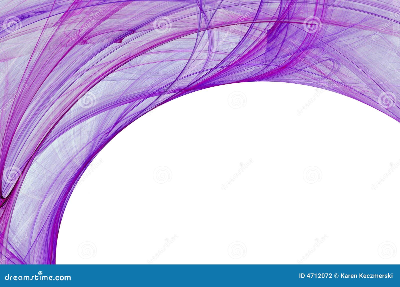 Purple Fractal Border Design Stock Illustration - Illustration of ...