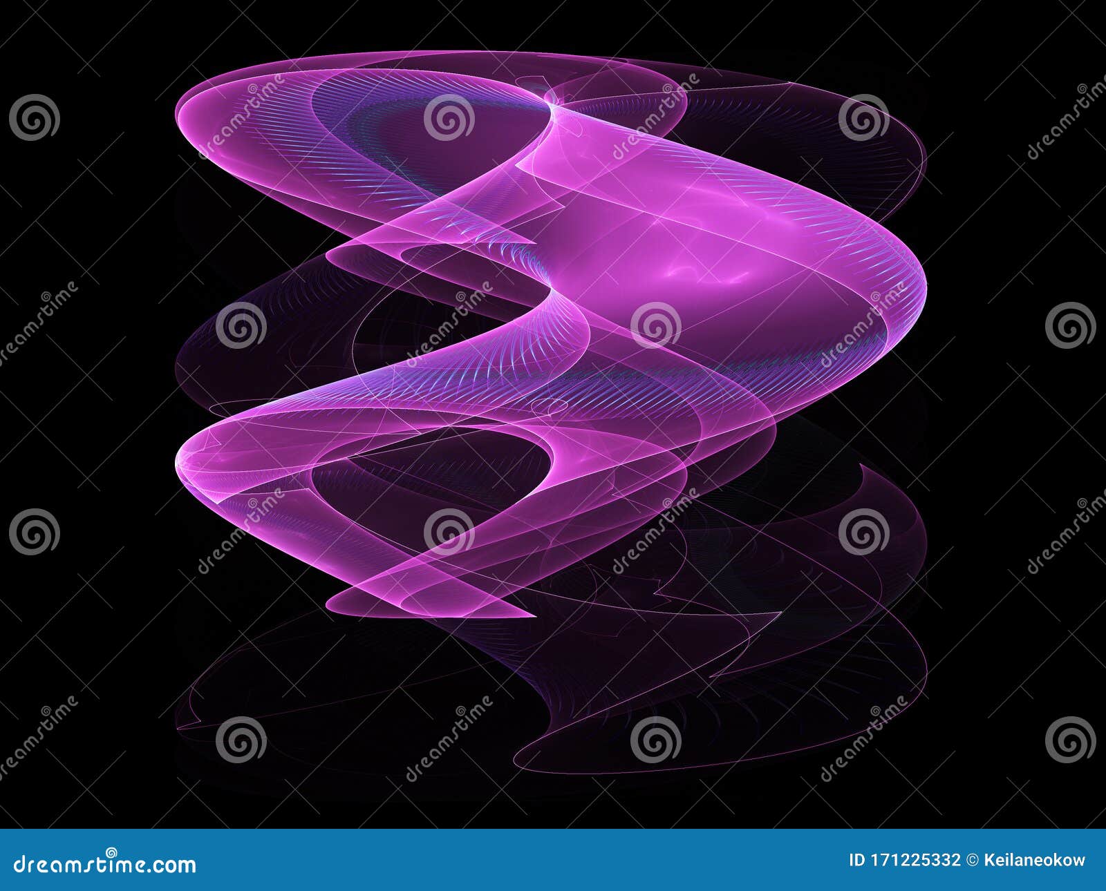 Purple Fractal DNA Structure Stock Illustration - Illustration of flame ...