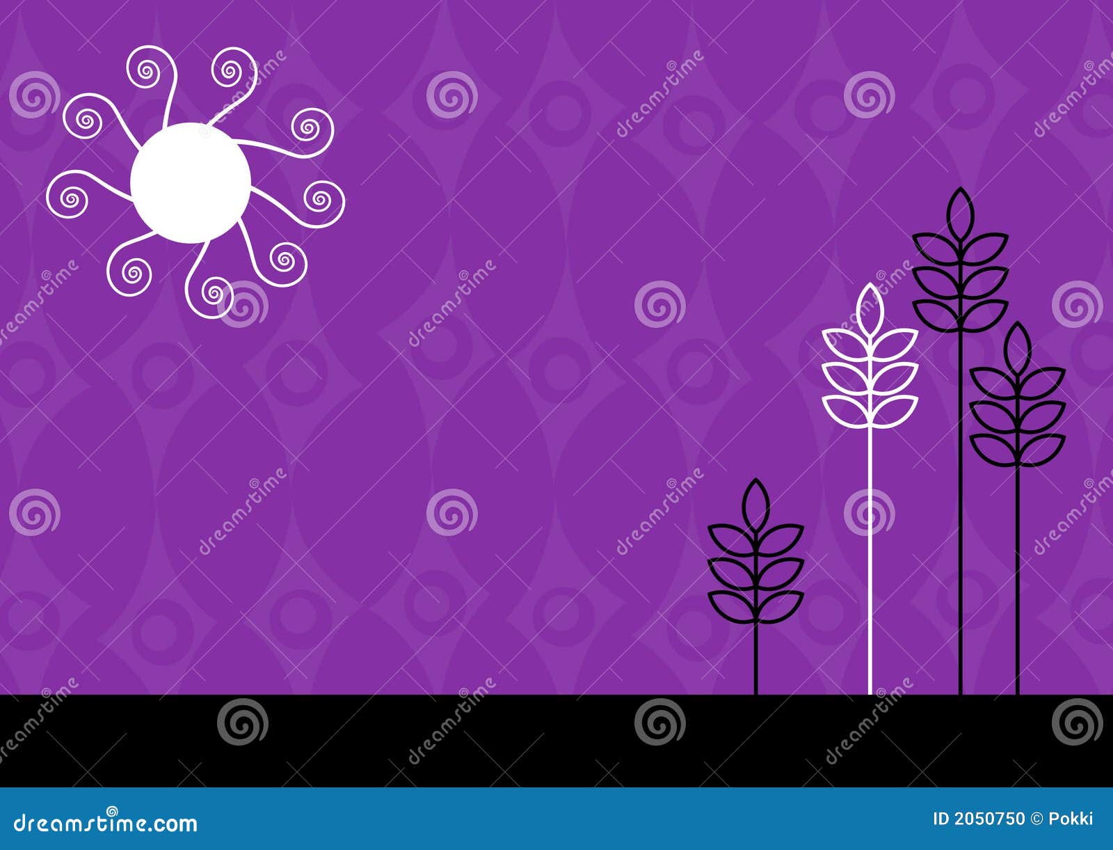 Purple Funky Pucci Seamless Repeat Pattern Cartoon Vector ...