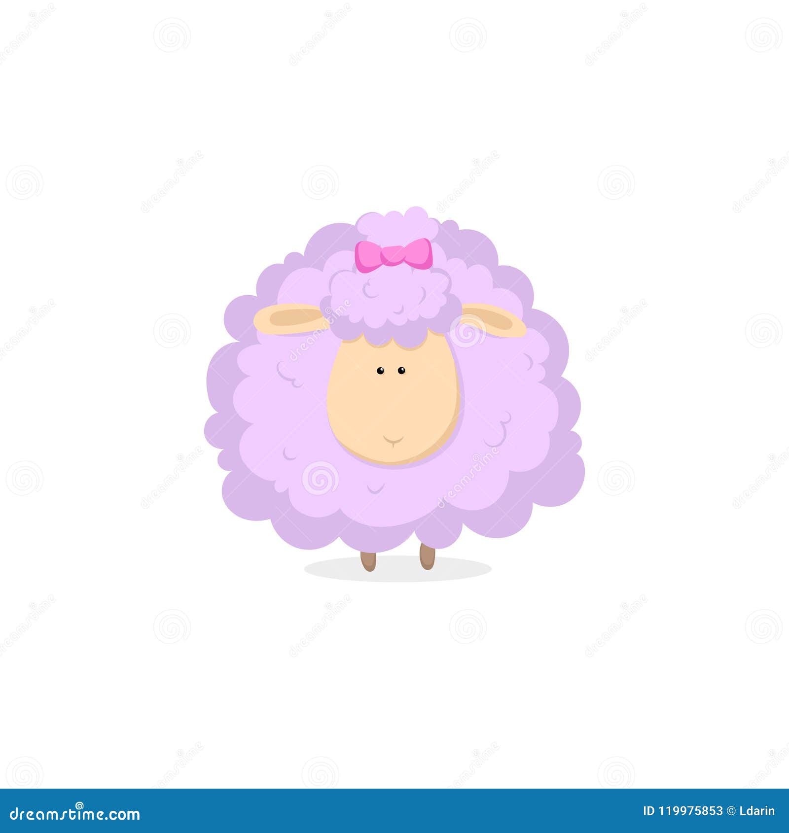 Purple funny sheep stock vector. Illustration of blue - 119975853