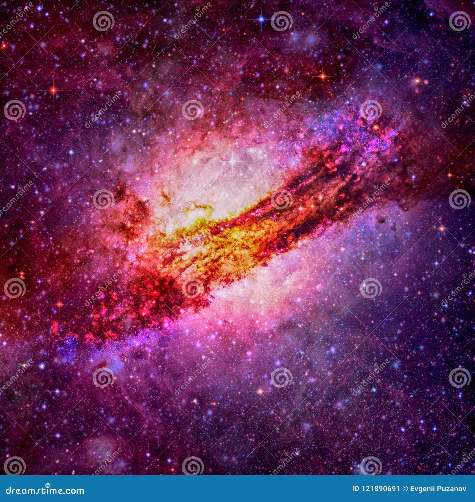Purple Galaxy in Outer Space. Stock Image - Image of celestial, purple ...