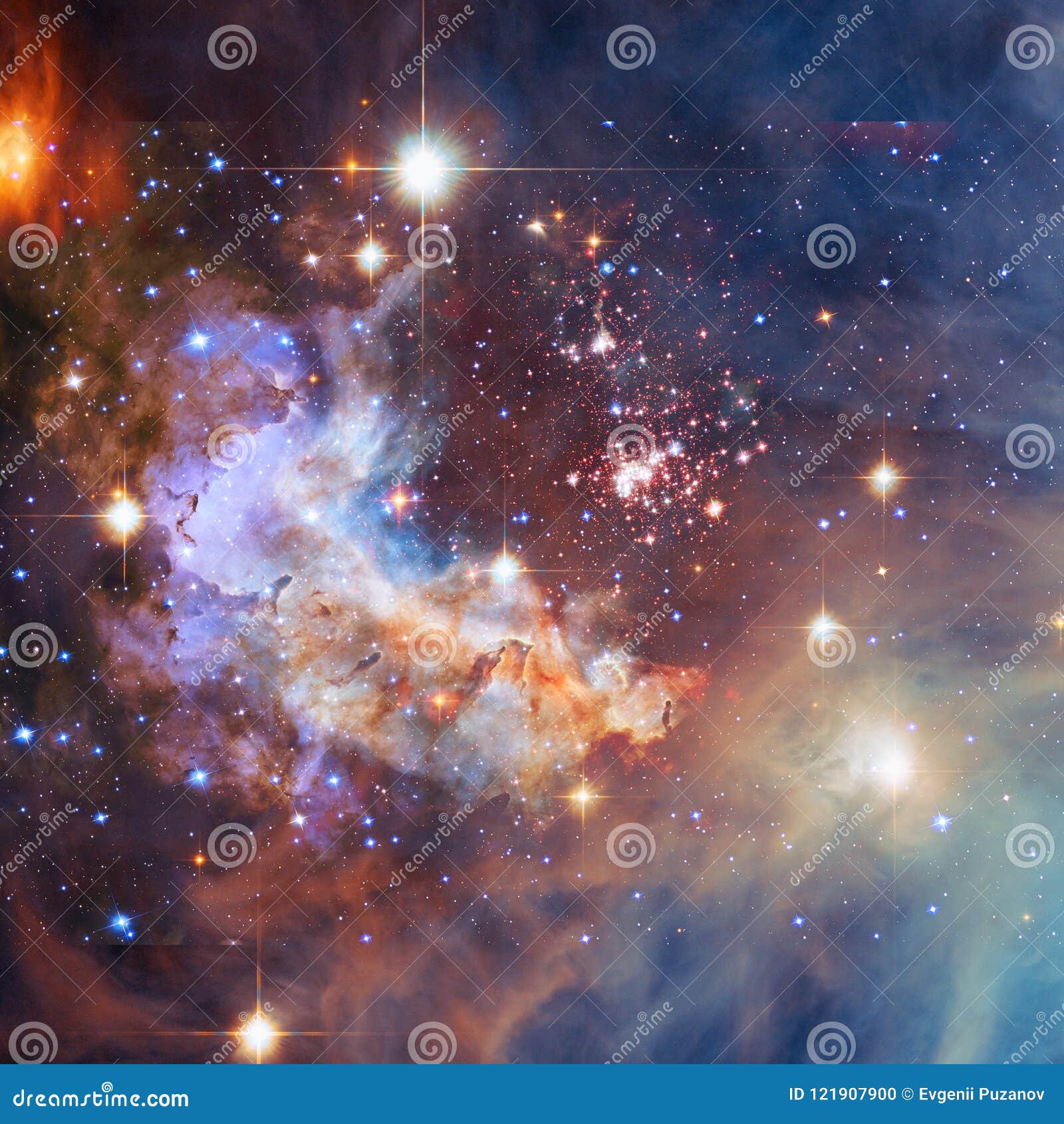 Purple Galaxy in Outer Space. Elements of this Image Furnished by NASA ...