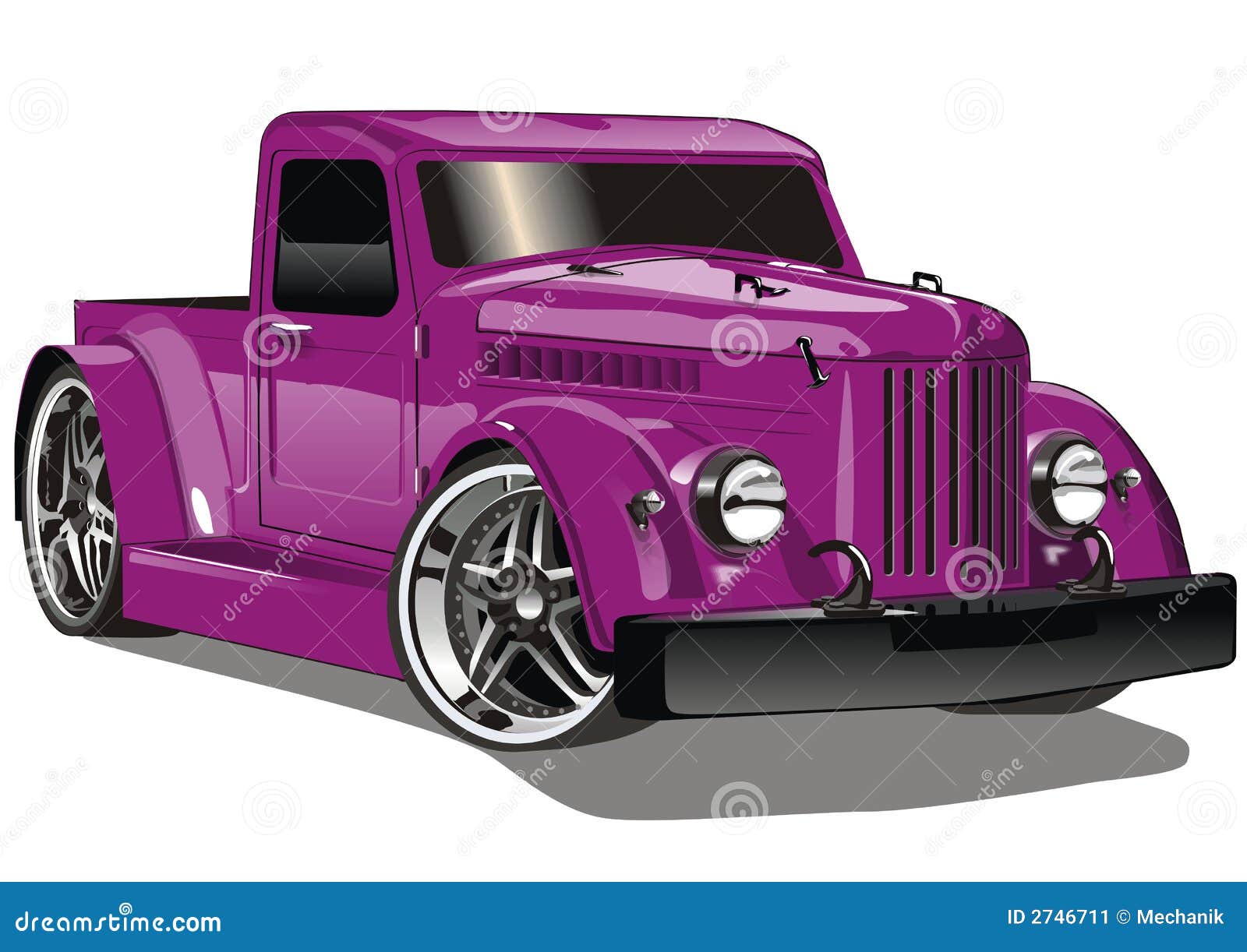 Purple GAZ Hot Rod stock vector. Illustration of revival - 2746711
