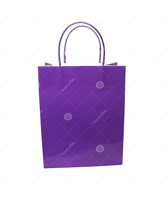 Purple Gift Bag stock image. Image of paper, carry, gift - 7325