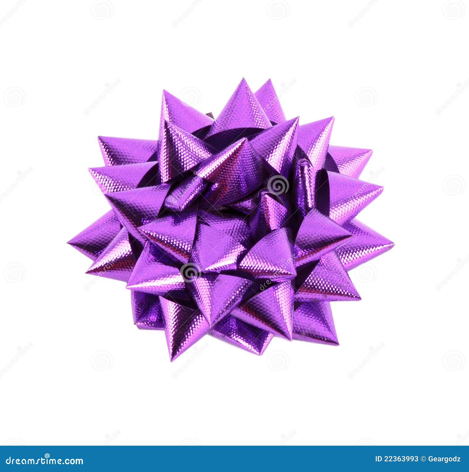 Purple Gift Bow stock image. Image of closeup, ornate - 22363993