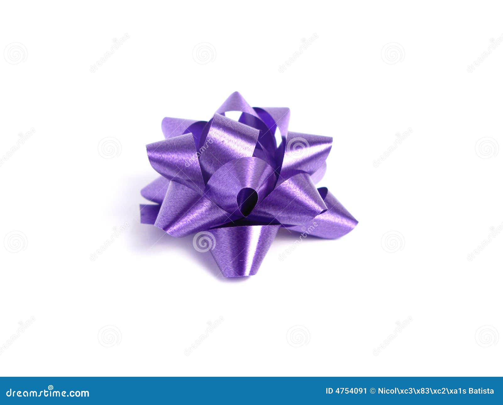 Purple Gift Ribbon Bow Vertical Corner Border Frame Isolated On White ...