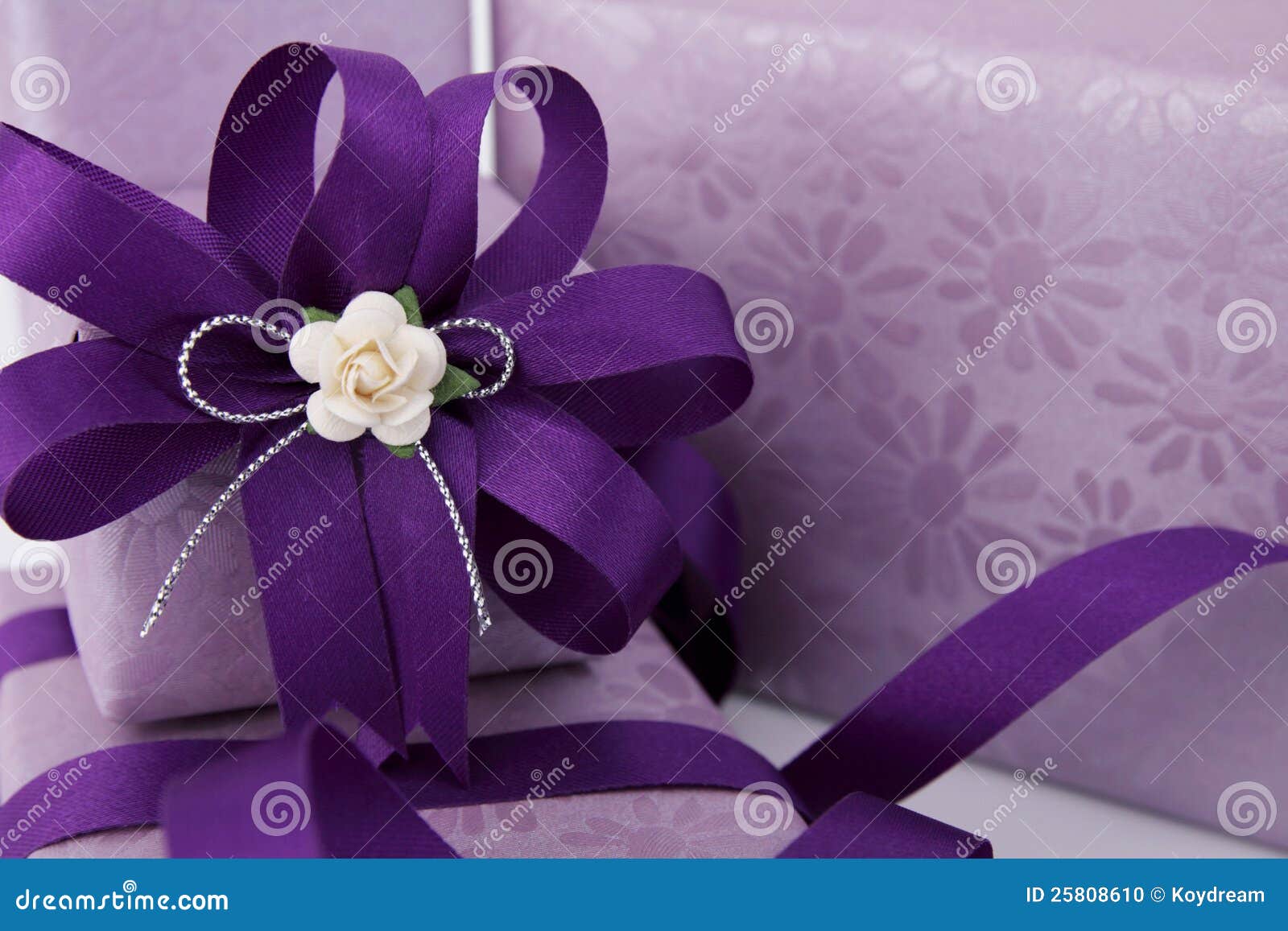 Purple gift box. stock photo. Image of violet, bags, mauve - 25808610